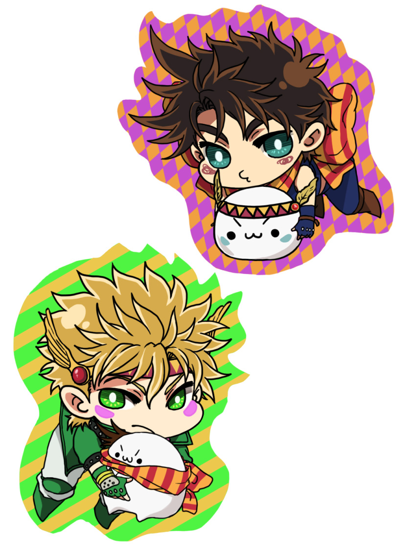 Safebooru - 2boys bad boy blonde hair blue eyes brown hair caesar ...