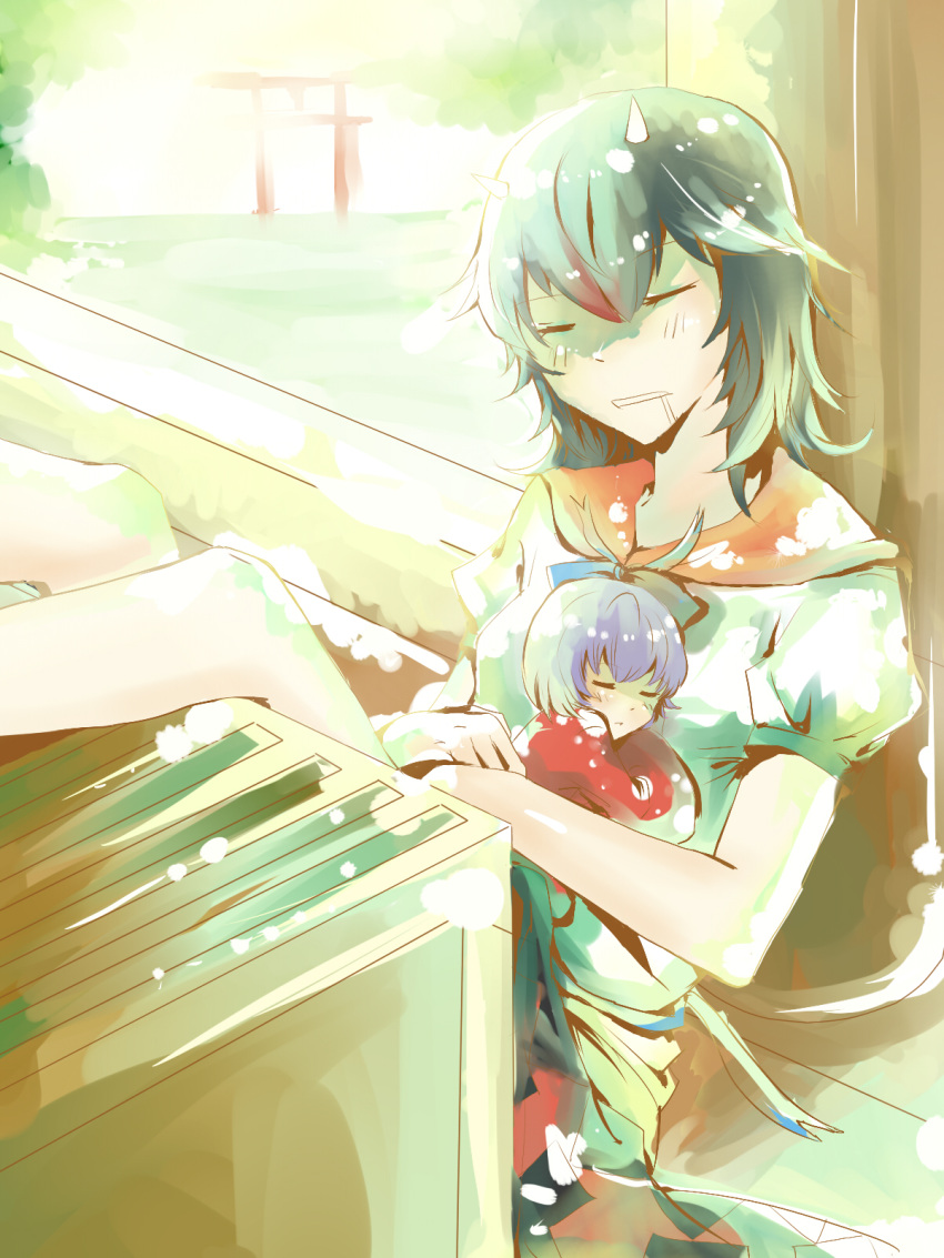 Safebooru - 2girls aili (aliceandoz) bow box donation box dress ...