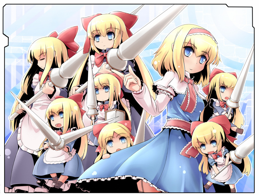 Safebooru - 1girl alice margatroid apron ascot blonde hair bow capelet doll hair bow hairband ...