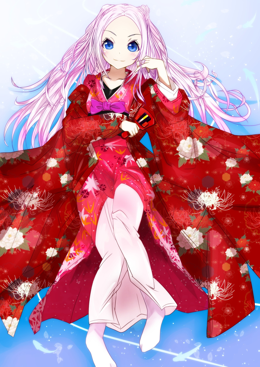 Safebooru - 1girl ameyoshi blonde hair blue eyes blush flower hana n ...