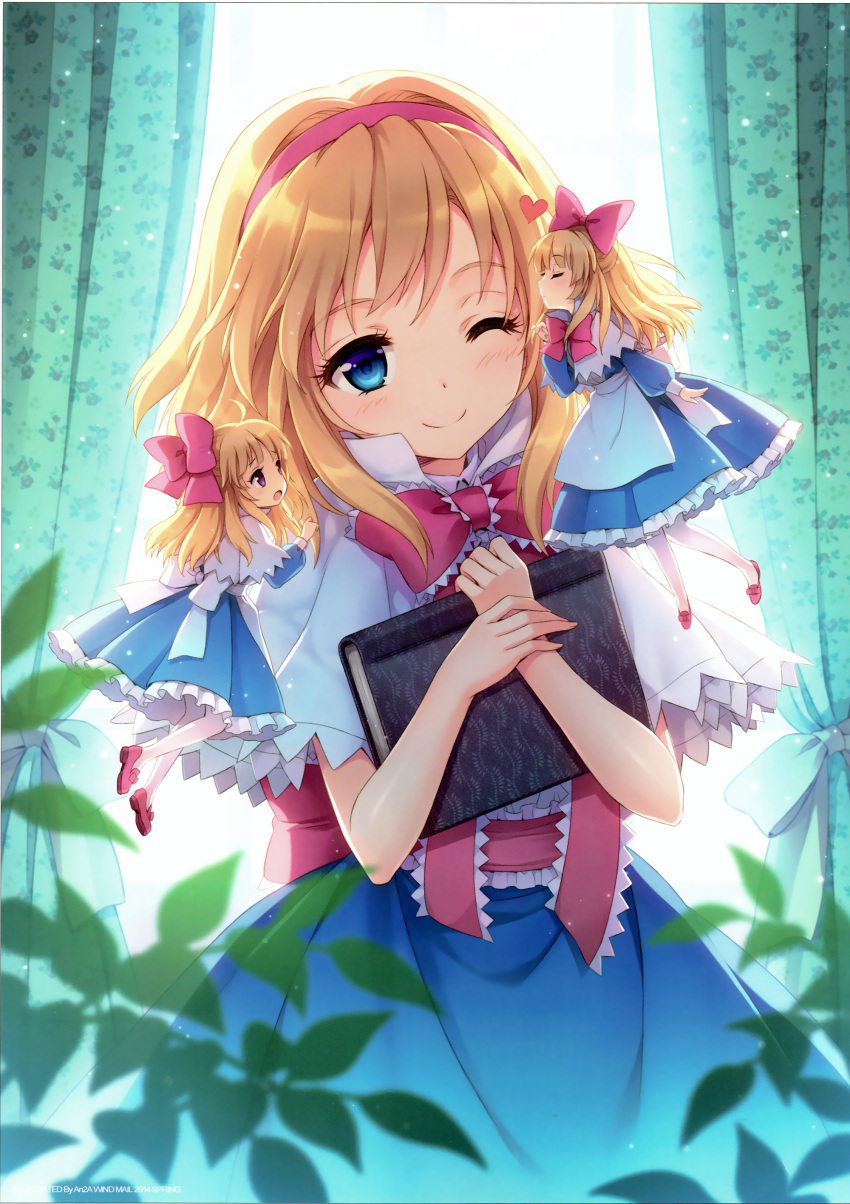 Safebooru - 1girl absurdres alice margatroid an2a apron blonde hair blue dress blue eyes blush ...