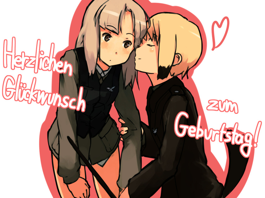 Safebooru - 2girls black eyes black hair brown hair closed eyes edytha ...