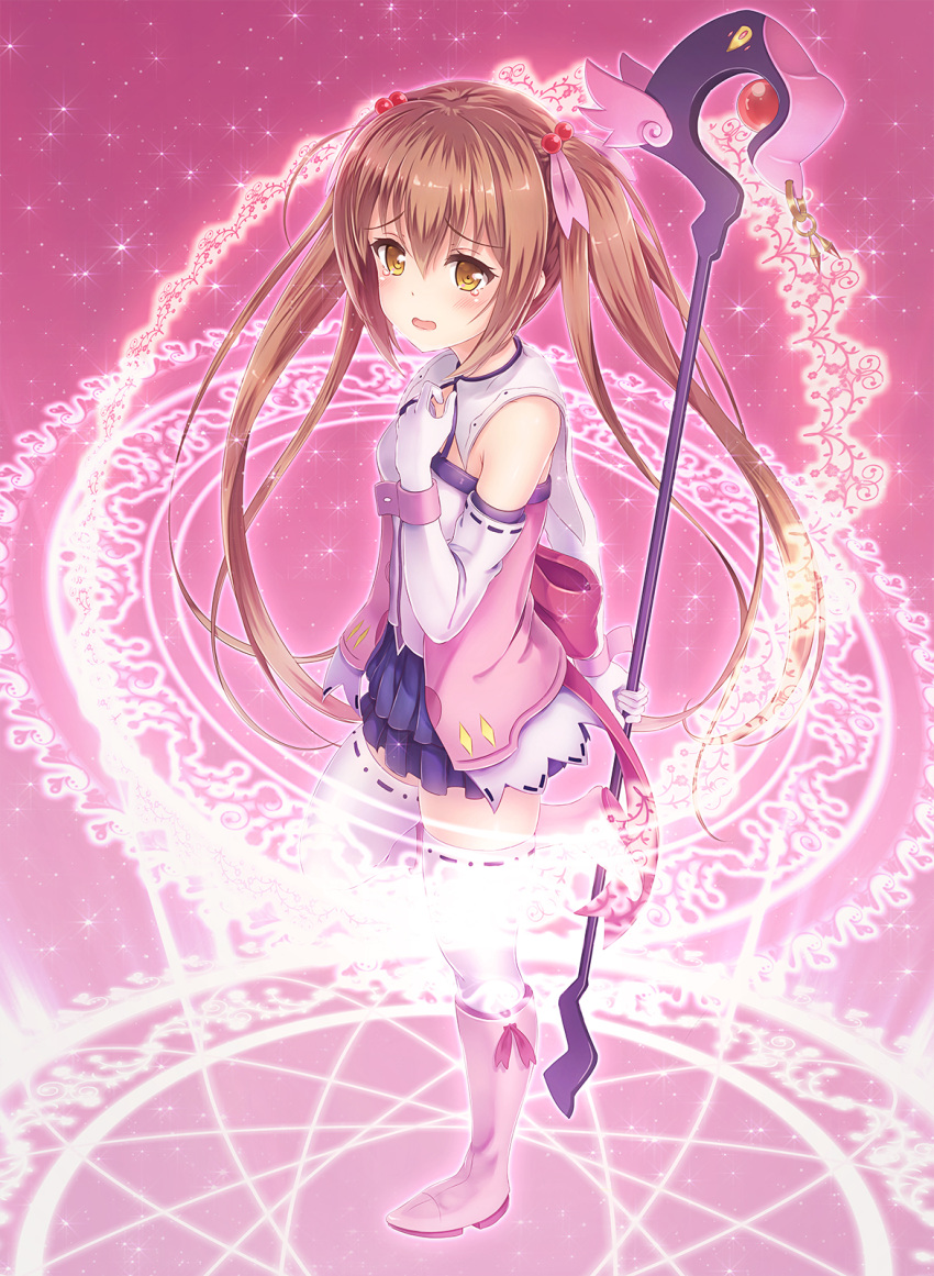 Safebooru - 1girl alc (ex2 lv) brown eyes brown hair elbow gloves ...