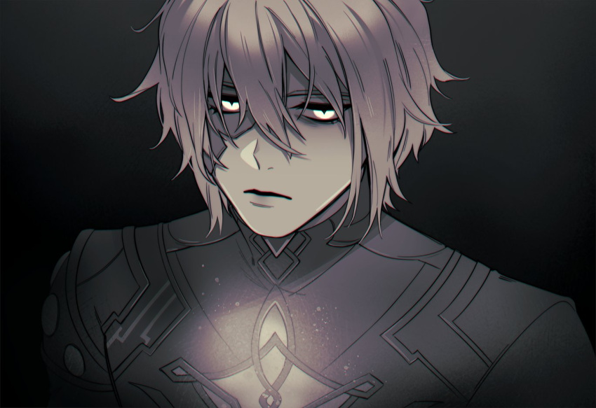 Safebooru - 1boy black background black mask closed mouth commentary ...