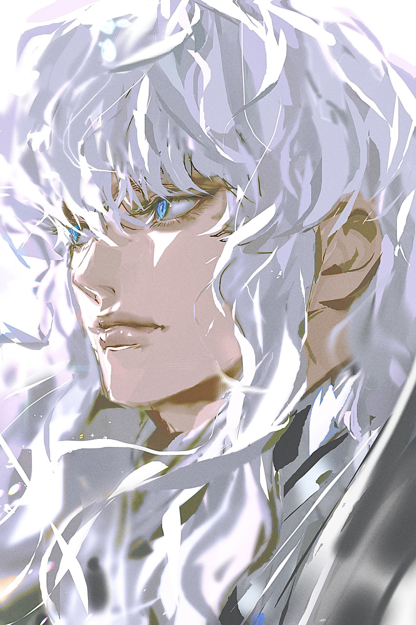 Safebooru - 1boy absurdres armor berserk bishounen blue eyes closed ...