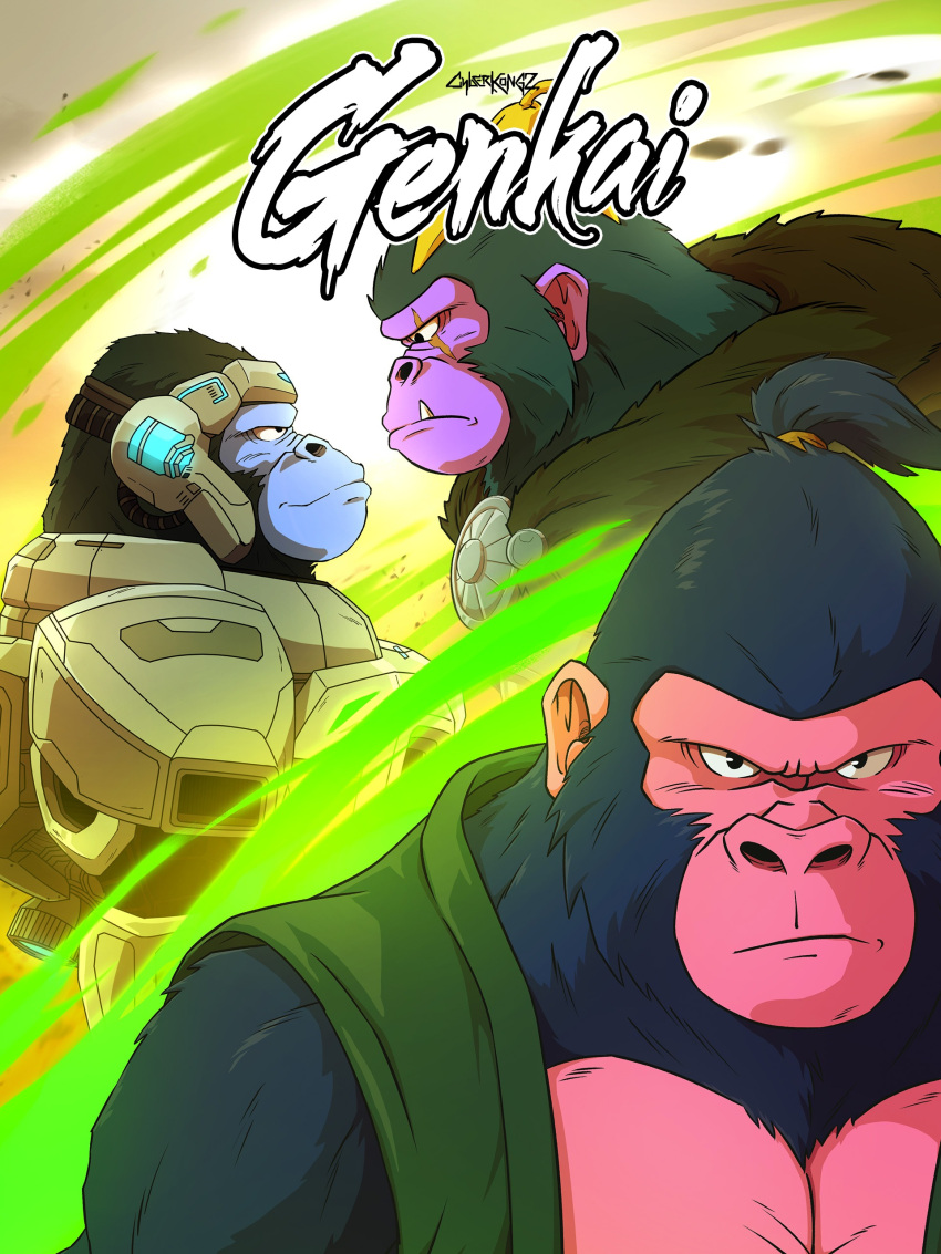 Safebooru - absurdres animal armor cyberkongz cyberkongz genkai fang ...