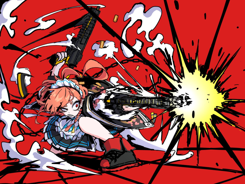 Safebooru - 1girl ahoge blue archive braid chain dr yamero dual ...