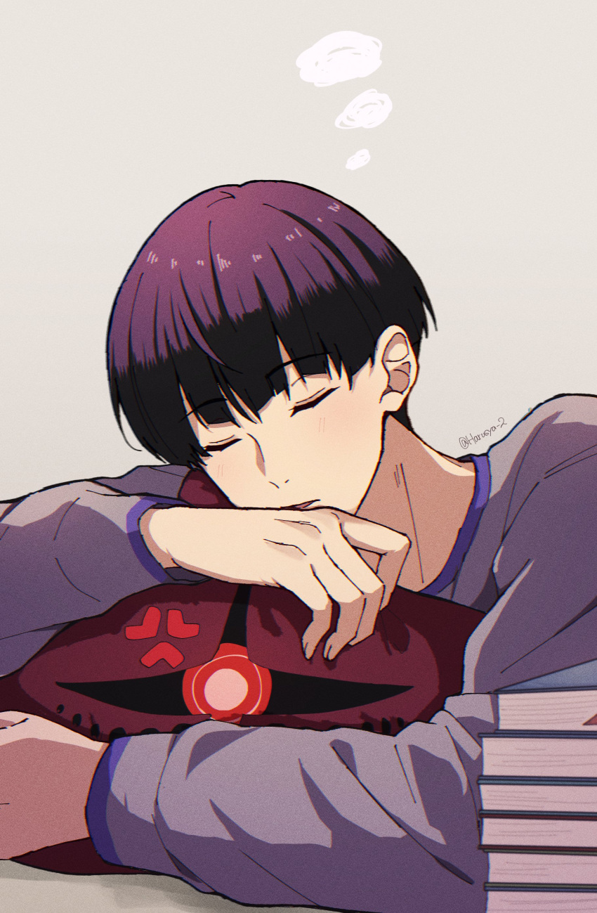 Safebooru - 1boy absurdres bowl cut closed eyes harusya highres hoshina soshiro kaijuu no. 8 ...