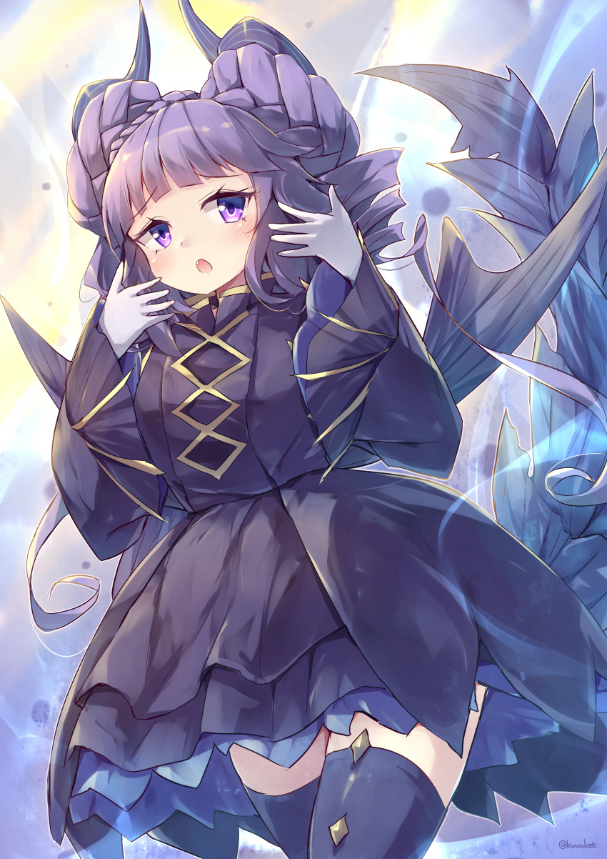 Safebooru - 1girl absurdres aged up alternate breast size black dress black thighhighs blunt ...