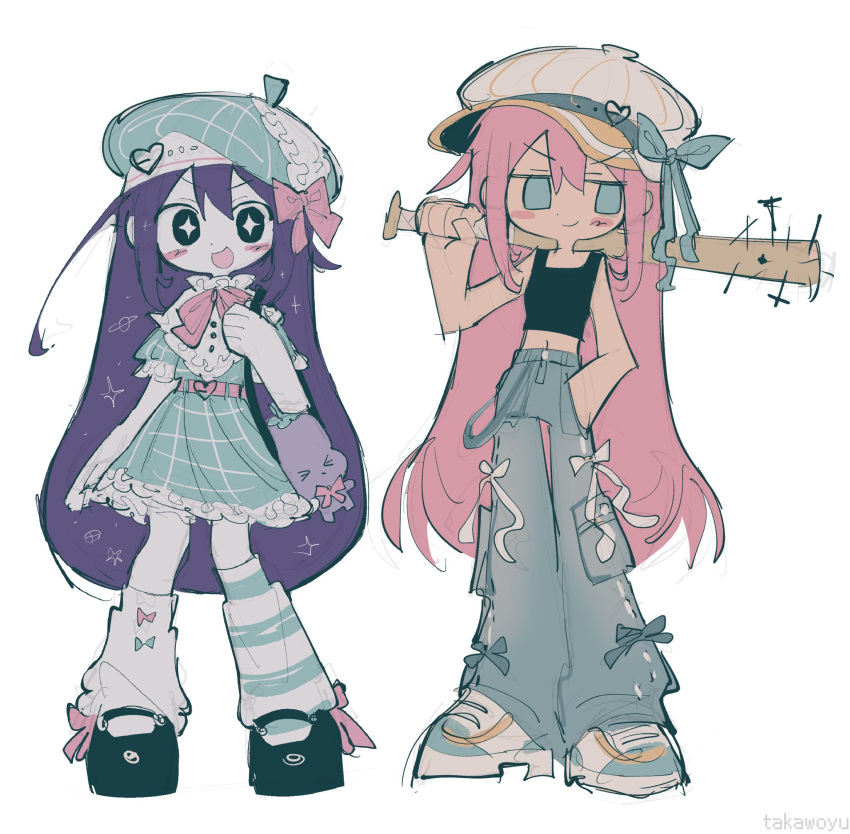 Safebooru - + + 2girls alternate costume aubrey (faraway) (omori ...