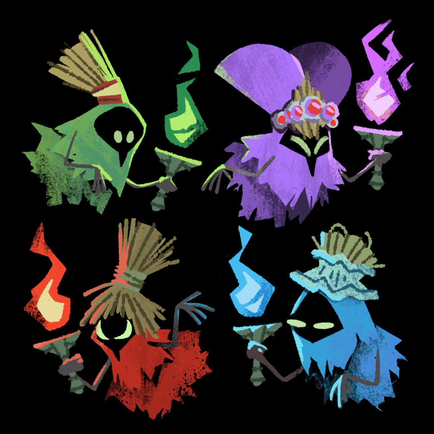 Safebooru - 4girls amy (zelda) beth (ocarina of time) black background ...