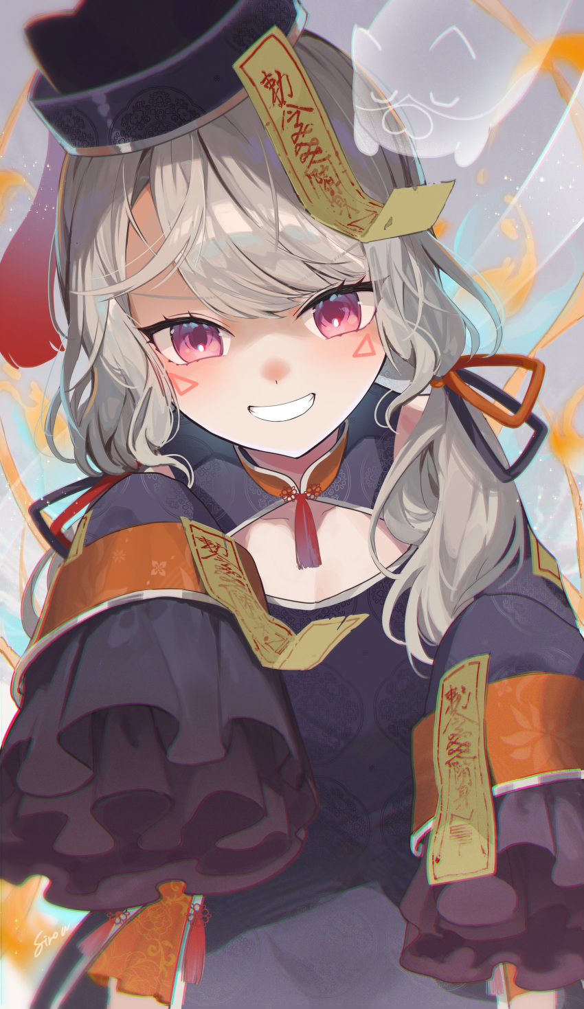 Safebooru - 1girl absurdres alternate costume black dress black hat china dress chinese clothes ...