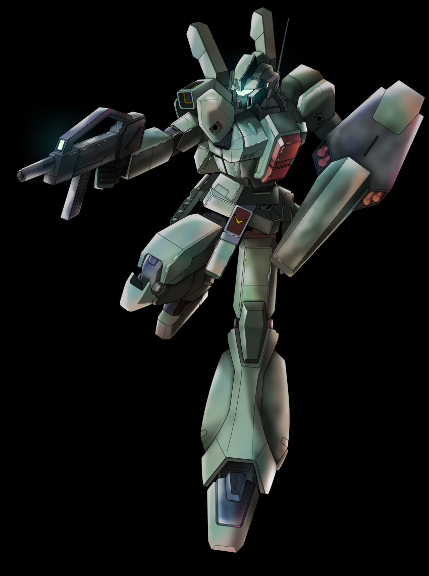 Safebooru - absurdres aiming beam rifle black background char's ...