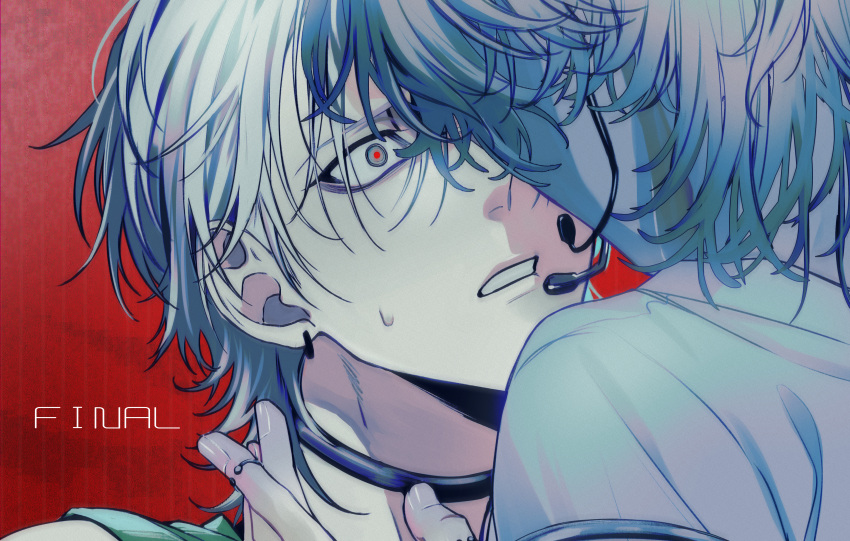 Safebooru - 2boys 53 (gomeoh 530) absurdres alien stage blonde hair ...