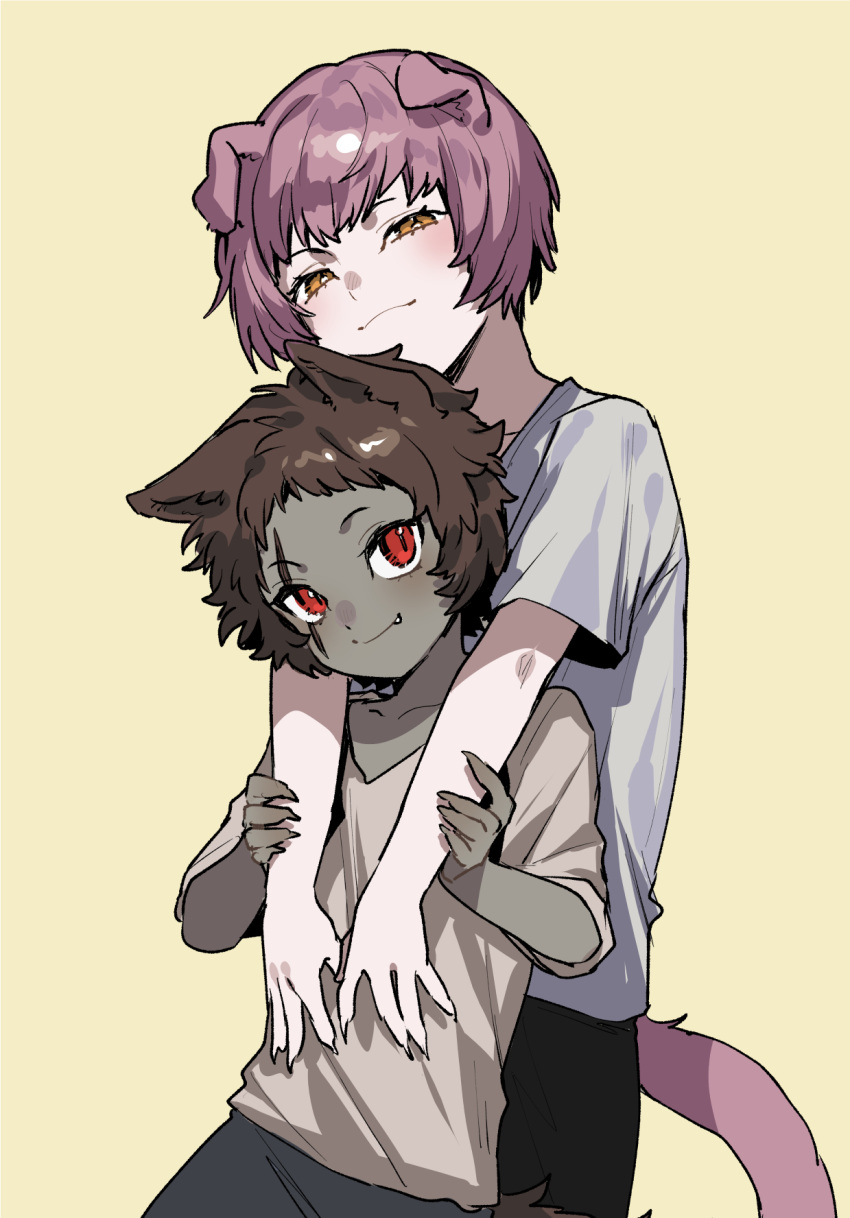 Safebooru - 2boys aged down animal ears basilio (metaphor: refantazio ...