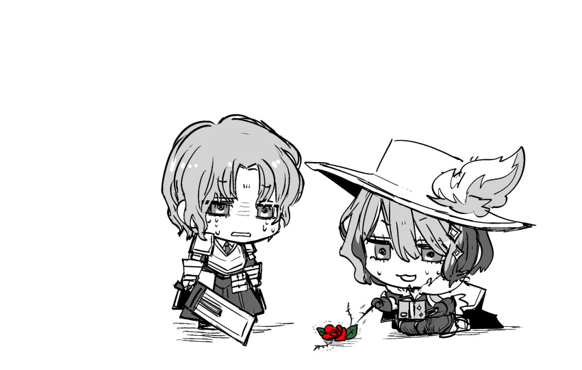 Safebooru - 1boy 1girl :3 armor armored dress camille (project moon ...