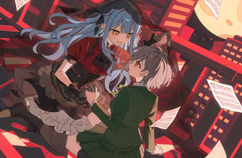 Safebooru - 2girls ascot bang dream! bang dream! it's mygo!!!!! black ascot black corset black ...