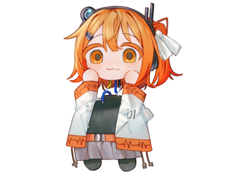 Safebooru - 1girl :3 a.i. voice adachi rei belt black shirt cable chibi ...