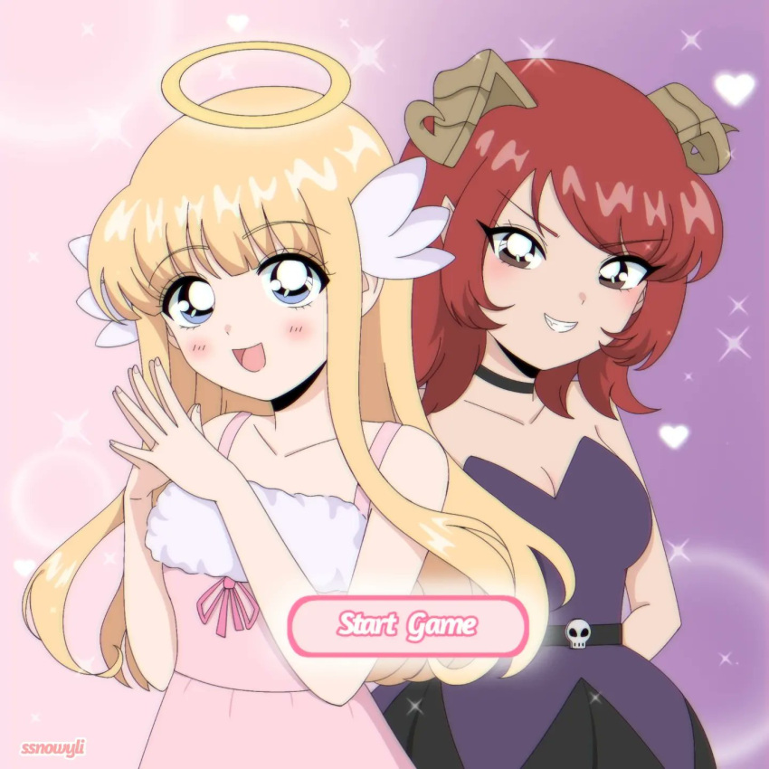 Safebooru - 1990s (style) 2girls angel angel (devilish hairdresser ...
