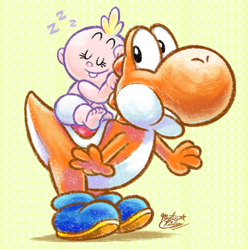 Safebooru - baby blue footwear closed mouth commentary commission ...