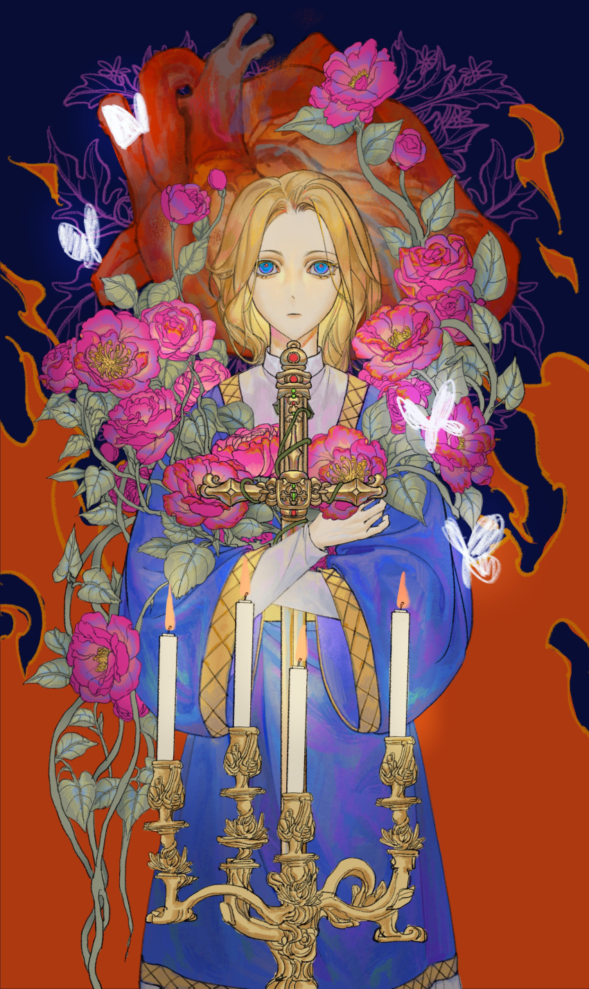 Safebooru - 1boy absurdres aged down axis powers hetalia blonde hair blue eyes blue tunic ...