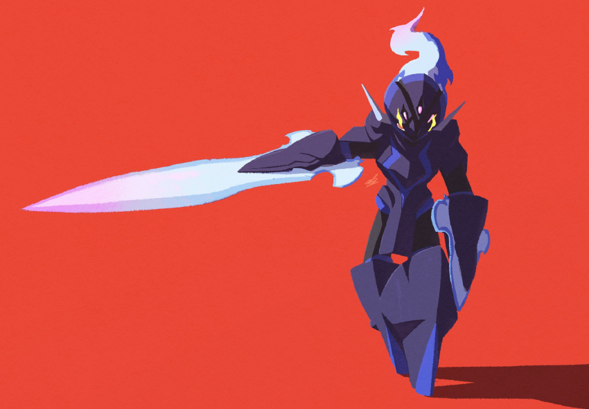 Safebooru - arm blade armor ceruledge ewokakukaede eye trail fire full ...