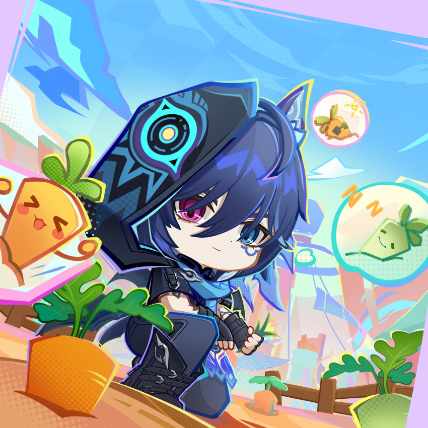 Safebooru - 1boy absurdres arm tattoo black footwear black gloves black pants blue eyes blue ...