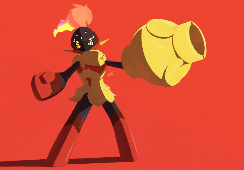 Safebooru - arm cannon armarouge armor ewokakukaede eye trail fire full ...