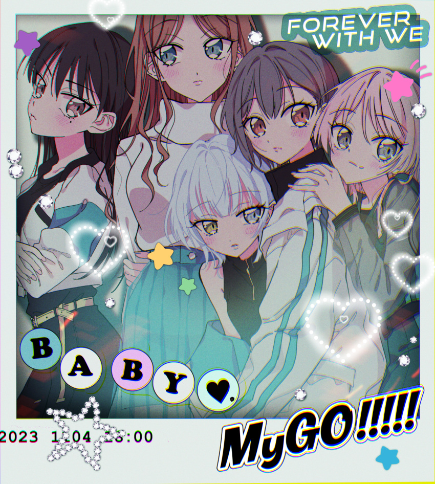 Safebooru - 5girls arms behind back bang dream! bang dream! it's mygo!!!!! belt black belt black ...