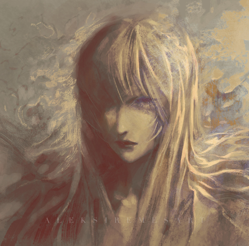 Safebooru - 1girl aleksi remes artist name black eyes commentary hair ...