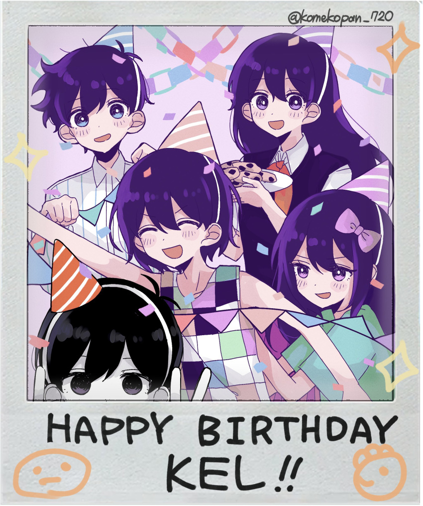 Safebooru - 2girls 3boys absurdres artist name aubrey (headspace ...