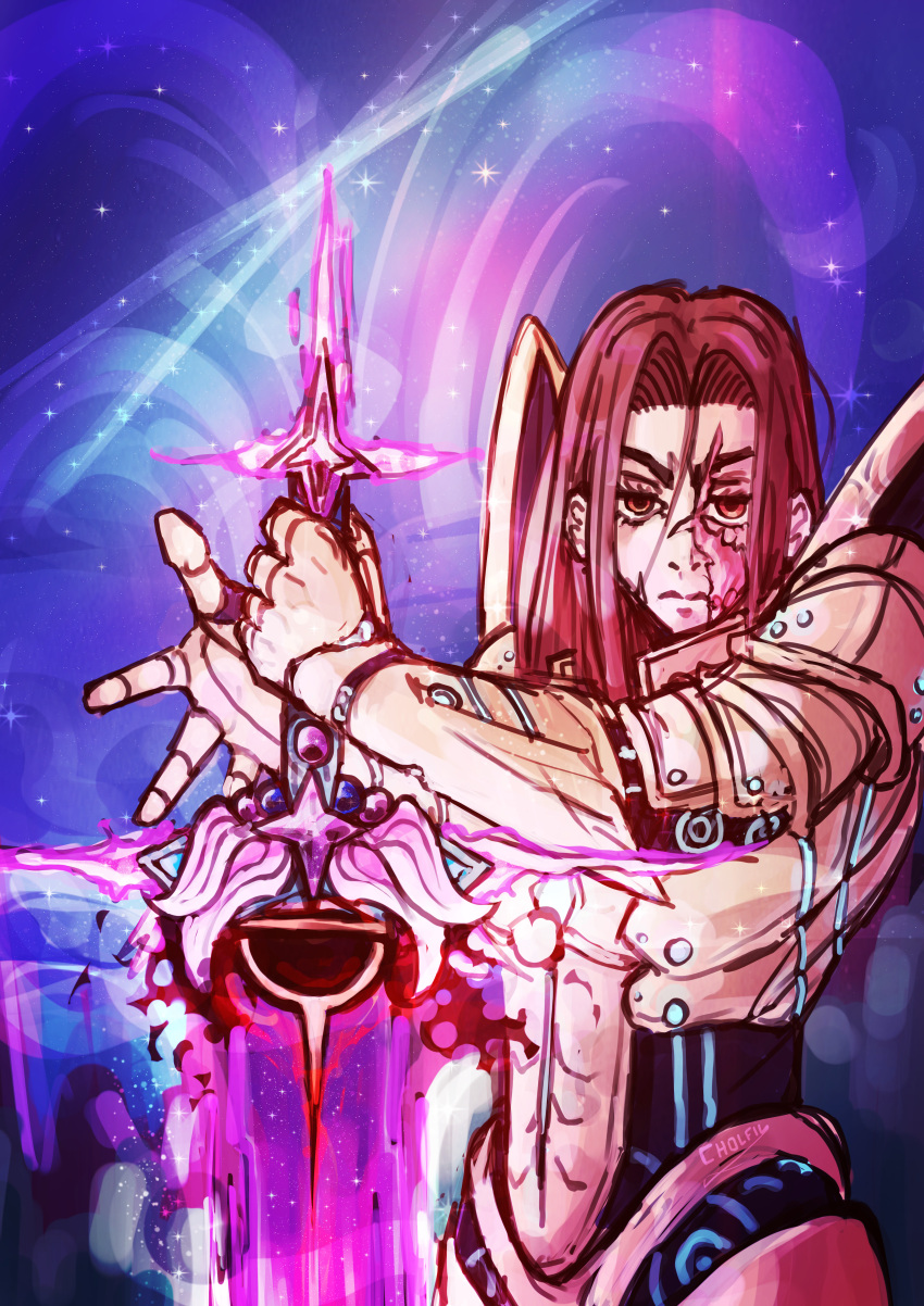 Safebooru - armor auric armor brown hair calamity mod cholfil galaxia ...