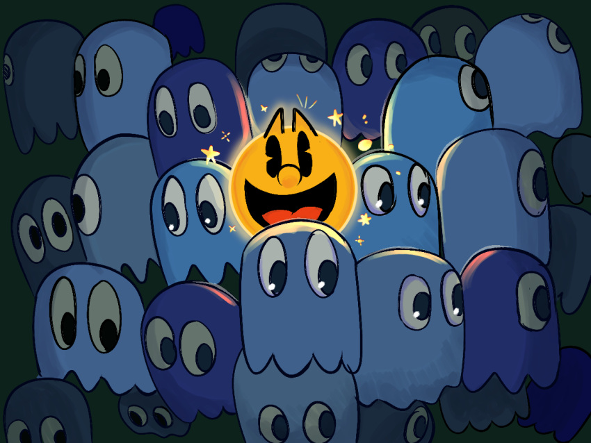 Safebooru - 6+others :d animal black eyes blue skin colored skin dark ...