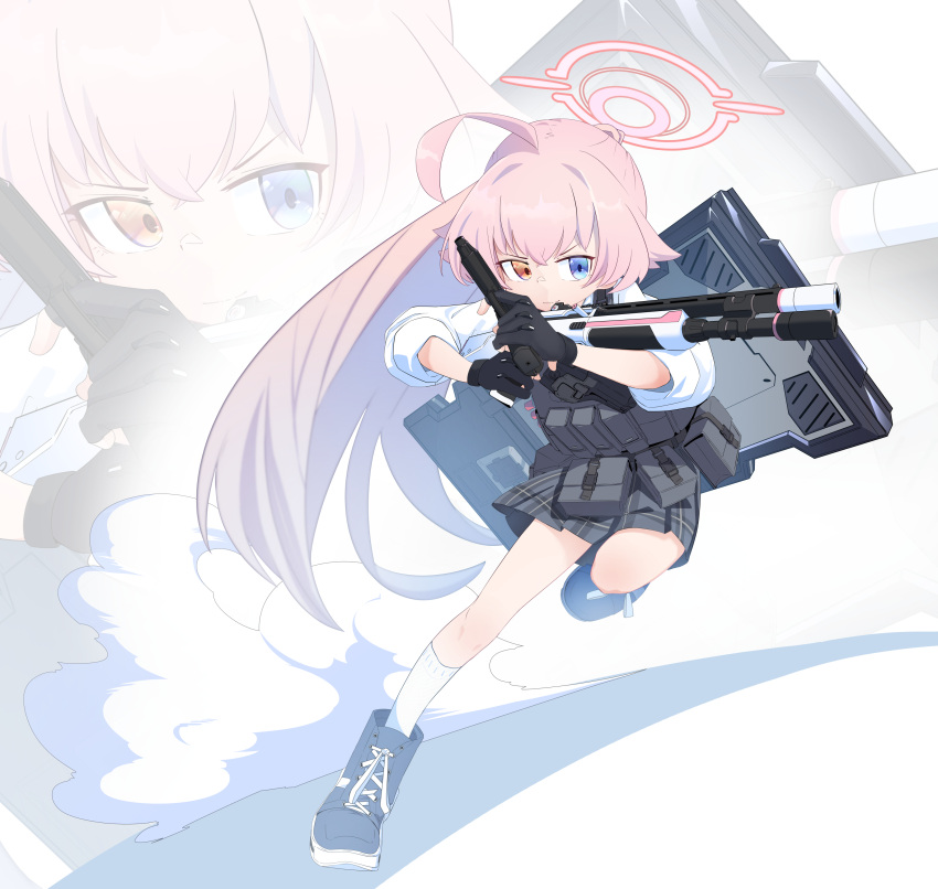 Safebooru - 1girl absurdres ahoge ammunition pouch asymmetrical dual ...