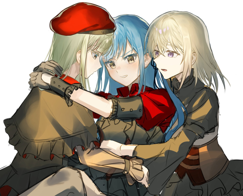 Safebooru - 3girls bang dream! bang dream! it's mygo!!!!! beret black capelet black dress black ...