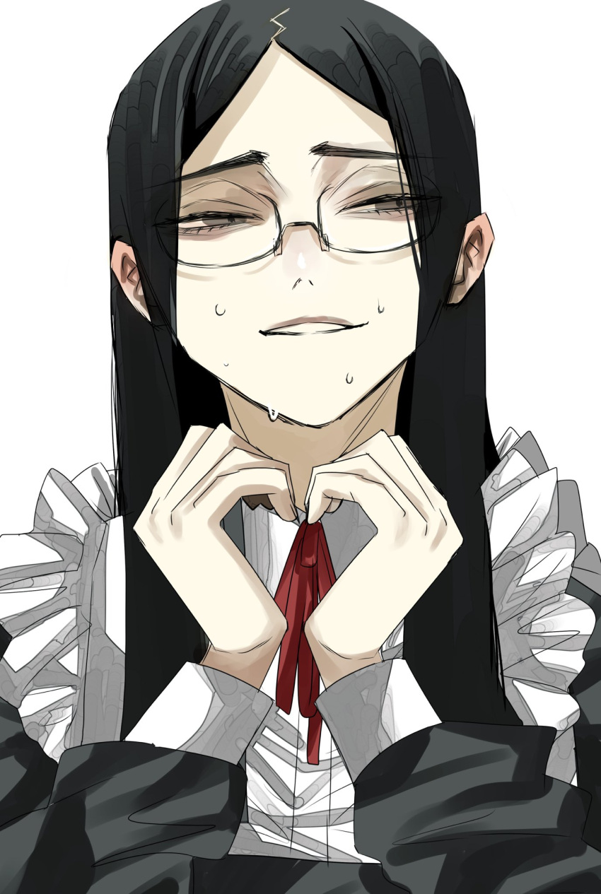 Safebooru - 1girl black dress black hair commentary request dress ...