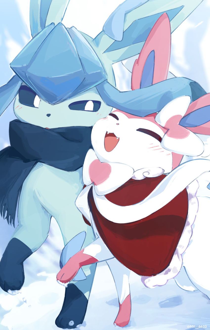 Safebooru - :d absurdres blush bright pupils closed eyes clothed pokemon commentary request day ...