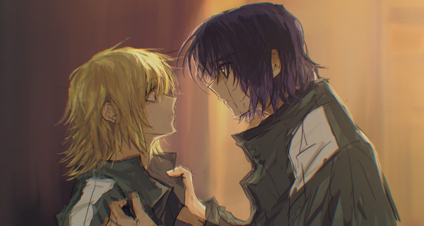 Safebooru - 1boy 1girl absurdres athrun zala blonde hair blue hair ...