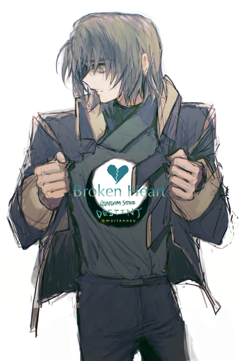 Safebooru - 1boy absurdres athrun zala cowboy shot english text gundam ...
