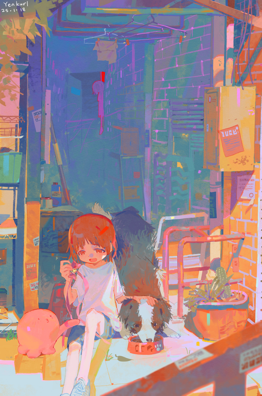 Safebooru - 1girl 2025 absurdres artist name bowl cactus chappy ...