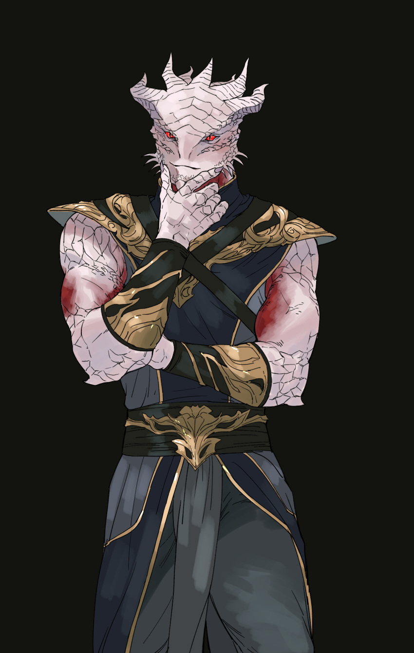 Safebooru - 1boy baldur's gate baldur's gate 3 black background chest ...