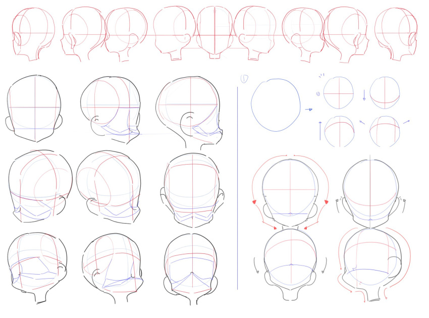 Safebooru - guide highres how to jaeb (kkrt0302) lineart monochrome ...