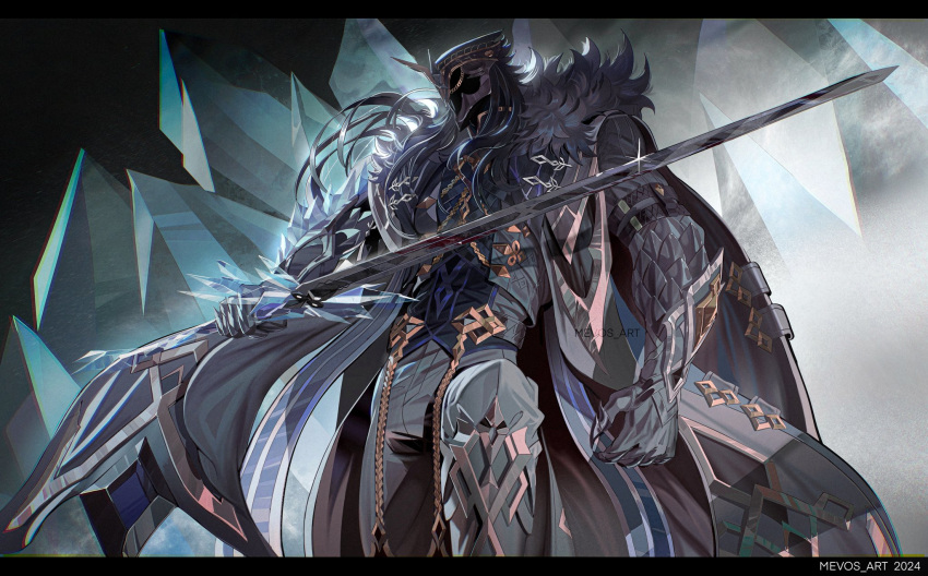 Safebooru - 1boy 2024 arm belt armor belt black belt black coat black ...