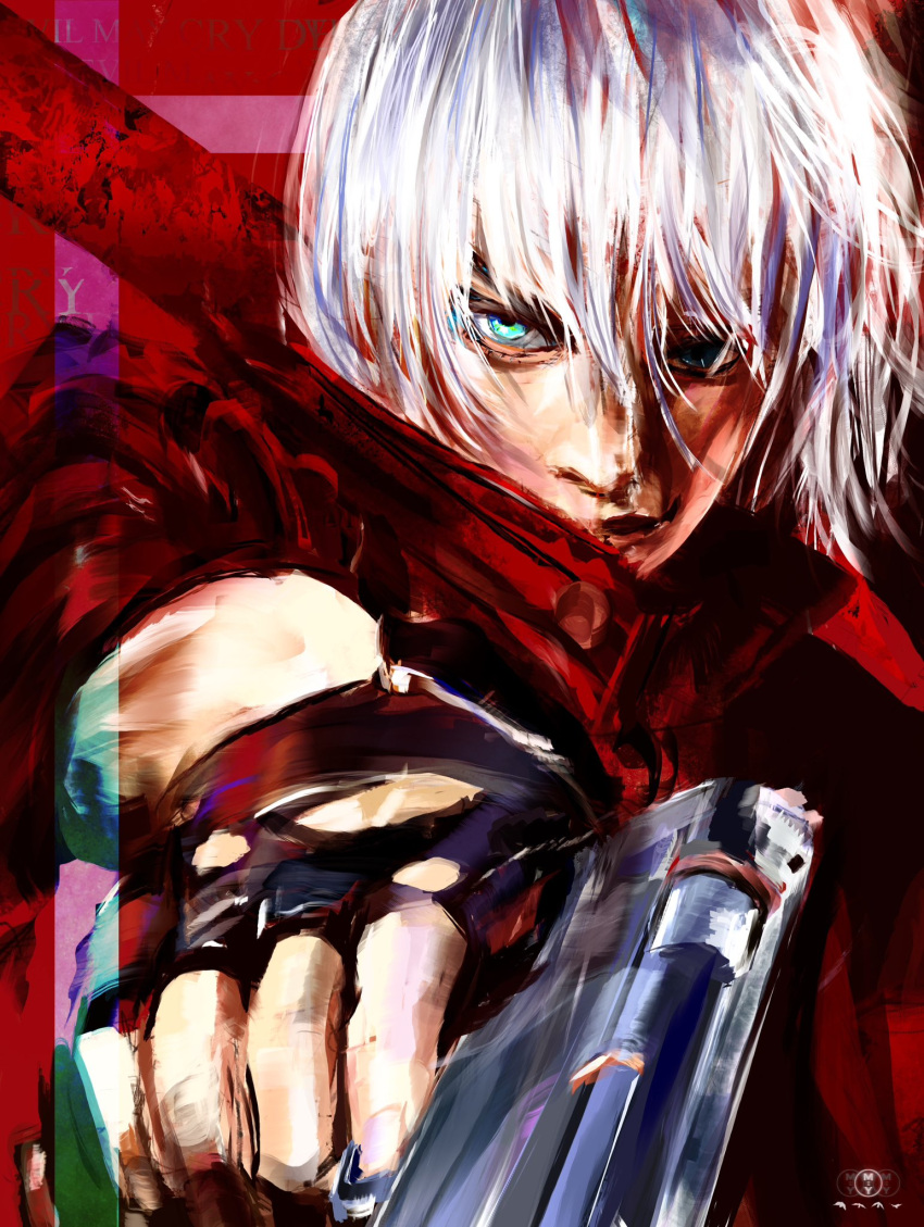 Safebooru - 1boy black gloves blue eyes closed mouth coat collared coat ...