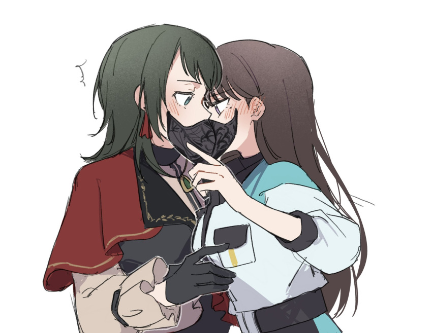 Safebooru - 2girls bang dream! bang dream! it's mygo!!!!! black gloves black mask blue eyes ...