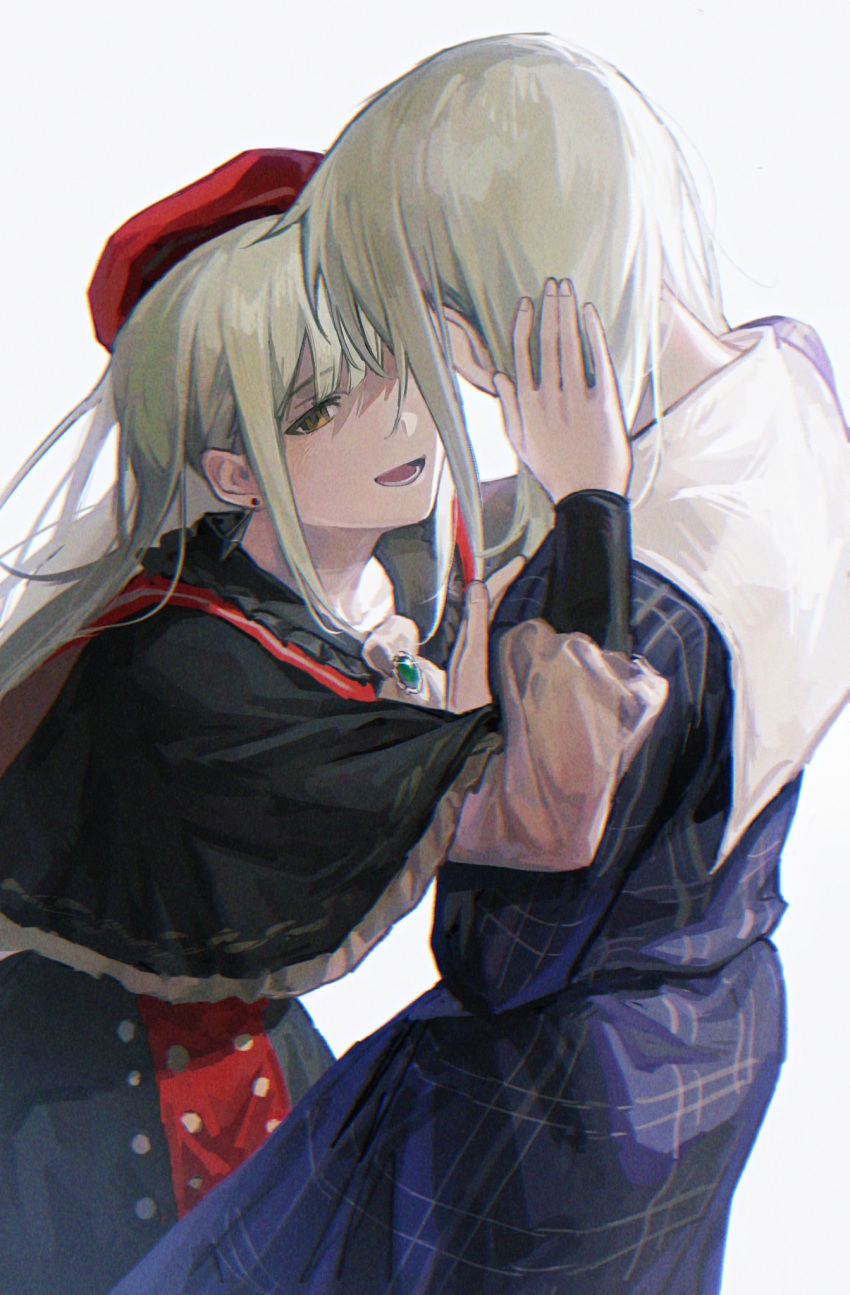 Safebooru - 2girls ascot bang dream! bang dream! it's mygo!!!!! black capelet blue dress brown ...