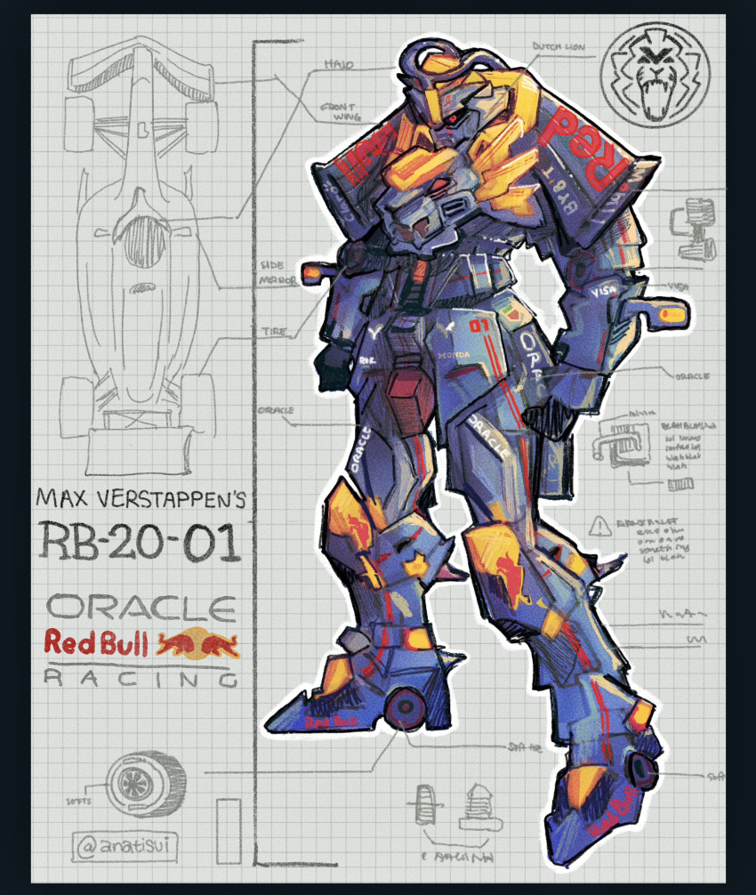 Safebooru - black border border formula one grid background gundam ...
