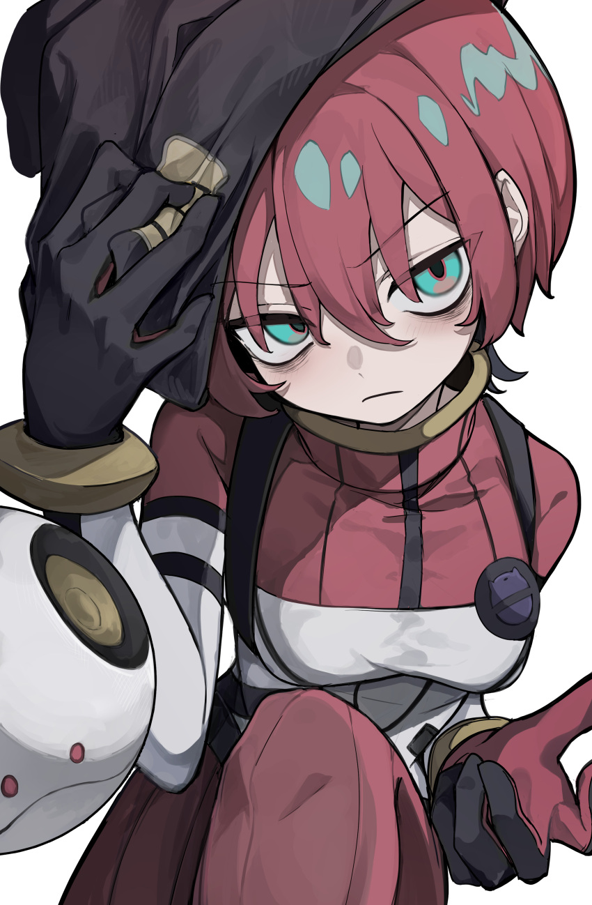 Safebooru - 1girl absurdres amate yuzuriha aqua eyes bags under eyes beanie black hat bodysuit ...