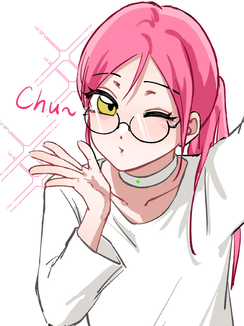 Safebooru - 1girl alien stage chinese commentary choker commentary glasses hanye50900348 highres ...