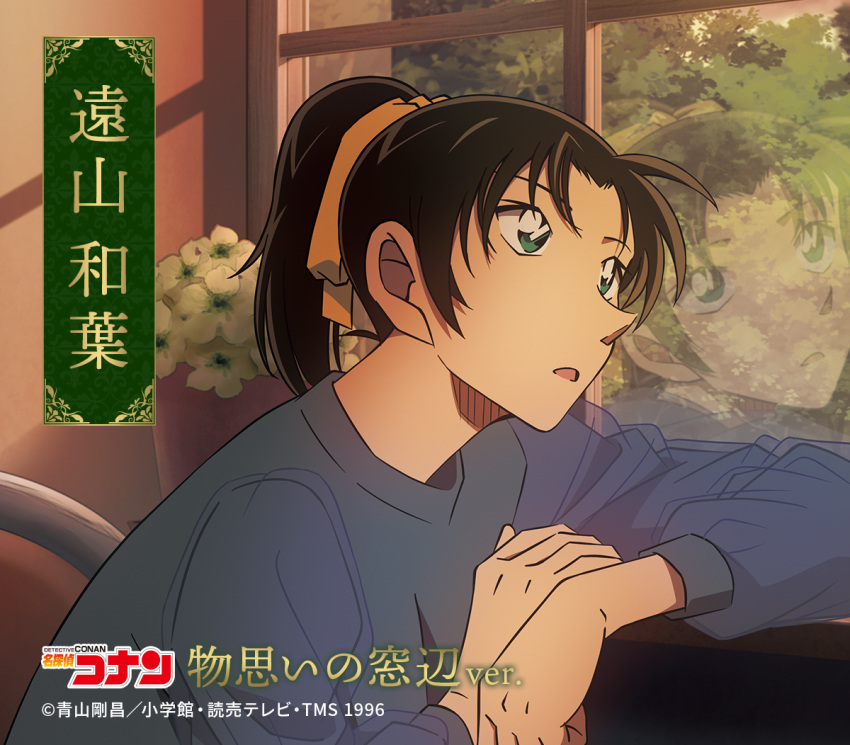 Safebooru - 1girl blue shirt brown hair character name copyright name ...